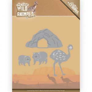 Snijmal - Amy Design - Wild Animals Outback: Emu & Wombat - ADD10207 ...